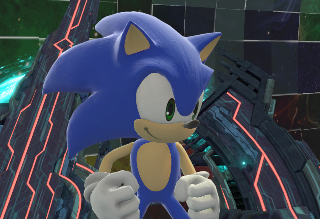 Sonic with 4 eyebrows Mod for Super Smash Bros. Ultimate | SSBU Mods