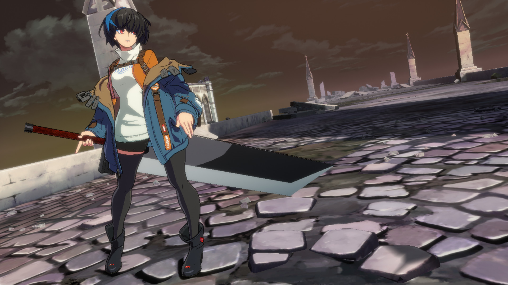 Buster Sword over Unika's Weapon Mod for GUILTY GEAR -STRIVE- | GGST Mods
