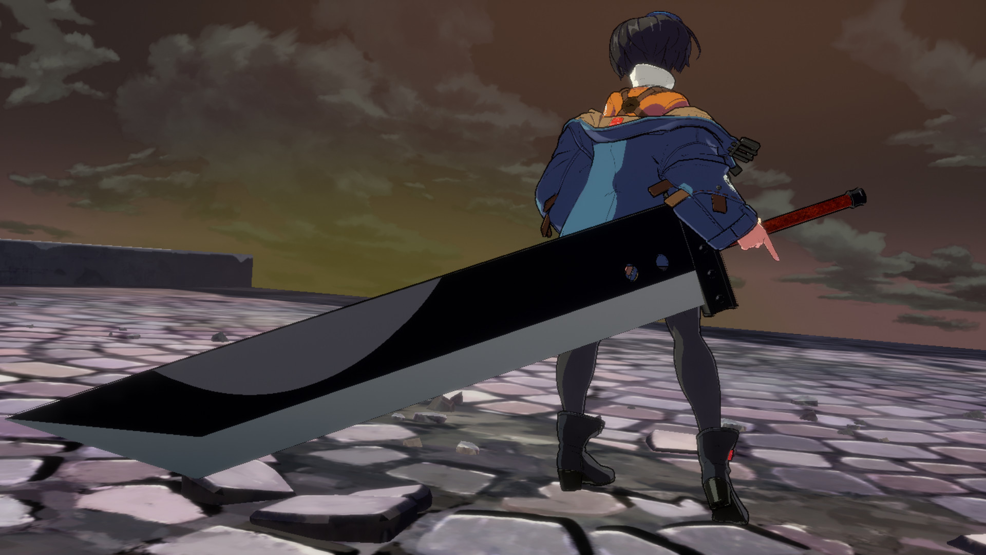Buster Sword over Unika's Weapon Mod for GUILTY GEAR -STRIVE- | GGST Mods