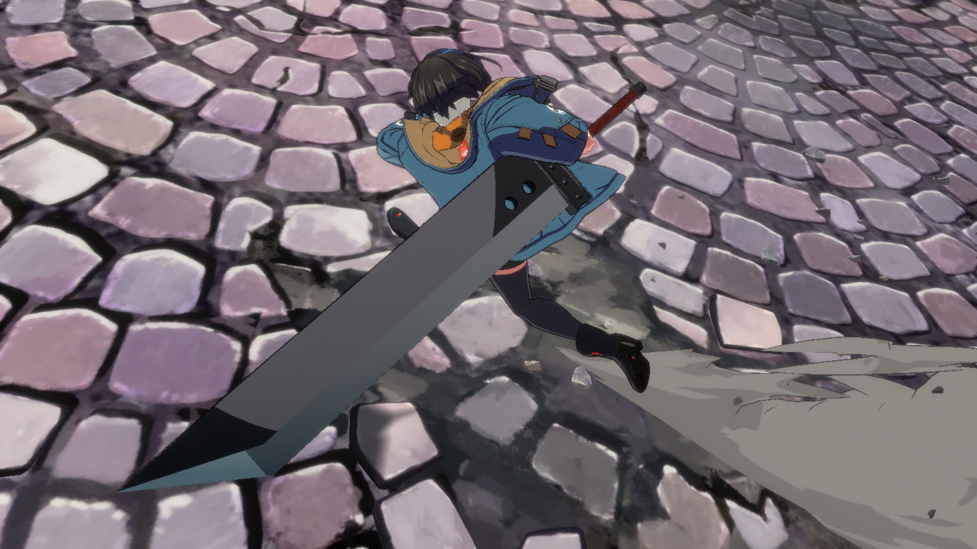 Buster Sword over Unika's Weapon Mod for GUILTY GEAR -STRIVE- | GGST Mods