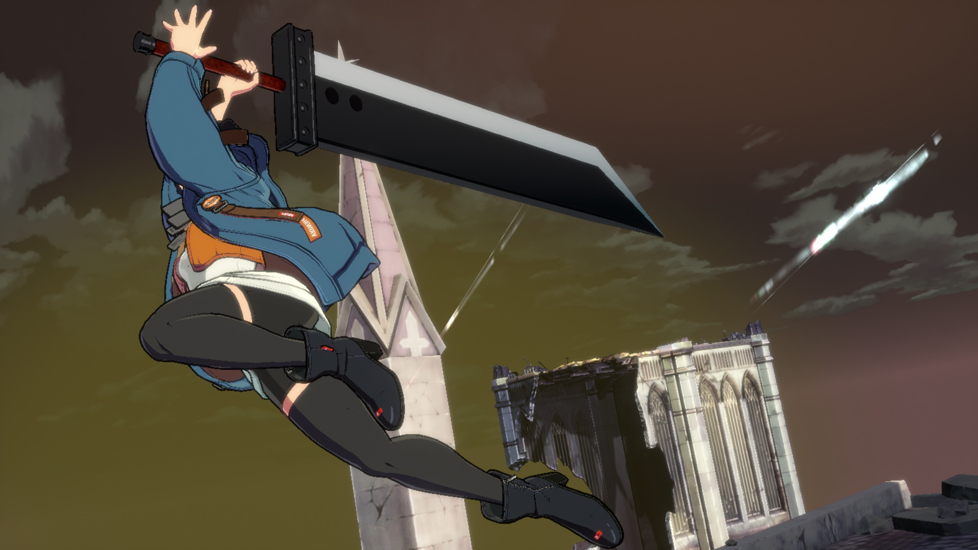 Buster Sword over Unika's Weapon Mod for GUILTY GEAR -STRIVE- | GGST Mods