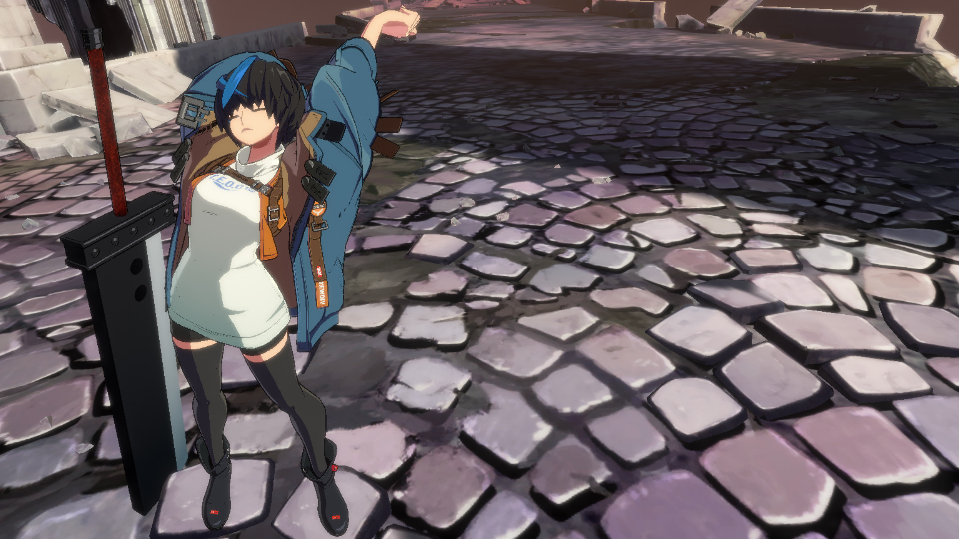 Buster Sword over Unika's Weapon Mod for GUILTY GEAR -STRIVE- | GGST Mods