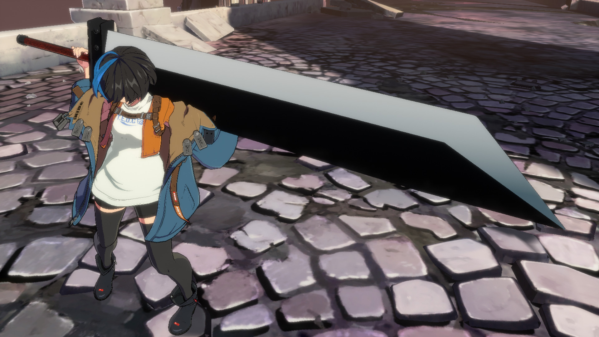Buster Sword over Unika's Weapon Mod for GUILTY GEAR -STRIVE- | GGST Mods