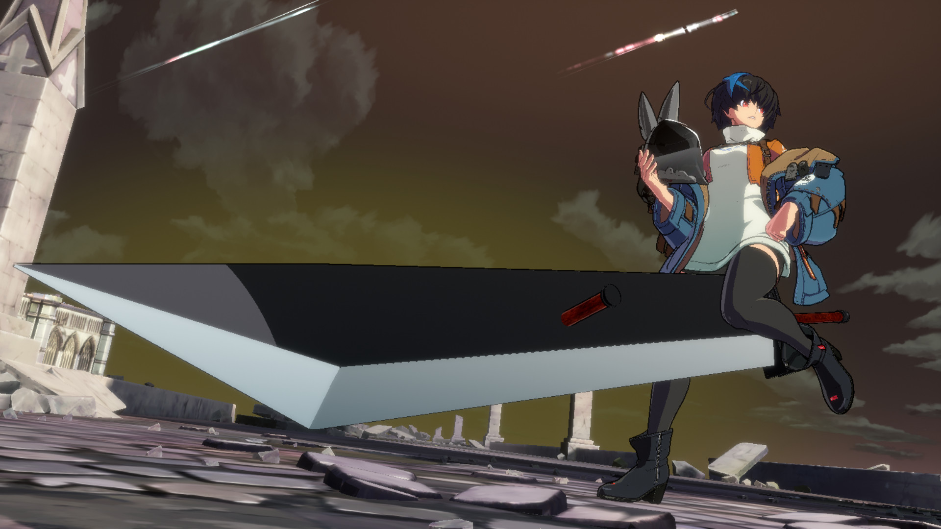 Buster Sword over Unika's Weapon Mod for GUILTY GEAR -STRIVE- | GGST Mods