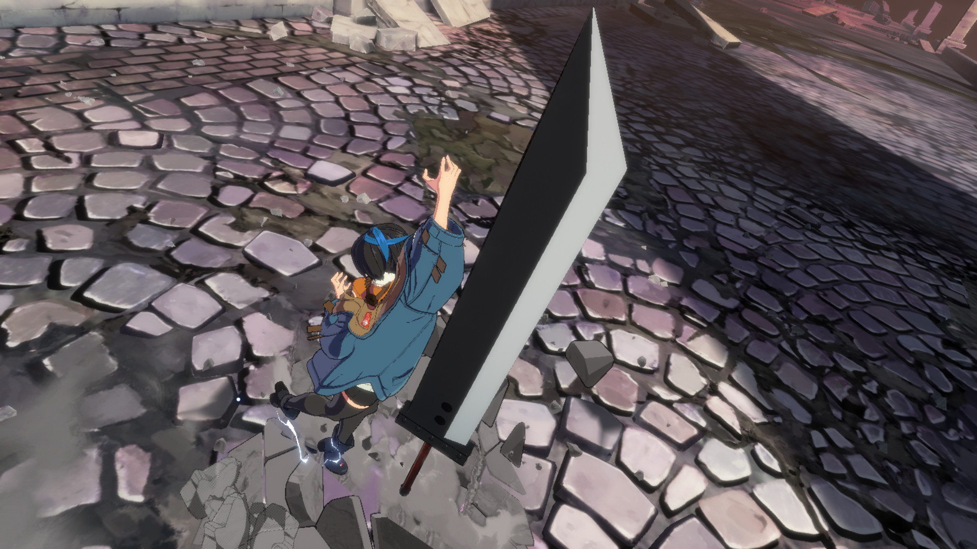 Buster Sword over Unika's Weapon Mod for GUILTY GEAR -STRIVE- | GGST Mods
