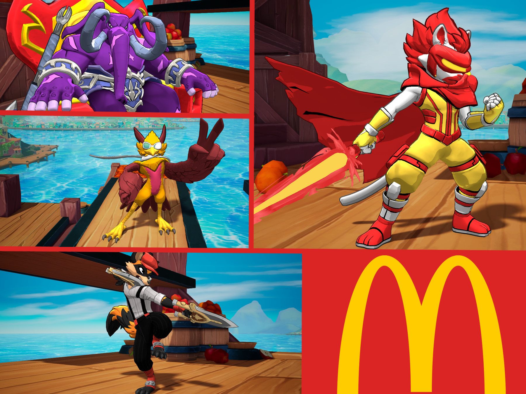 McDonalds Recolors Mod for Rivals of Aether II | ROA2 Mods