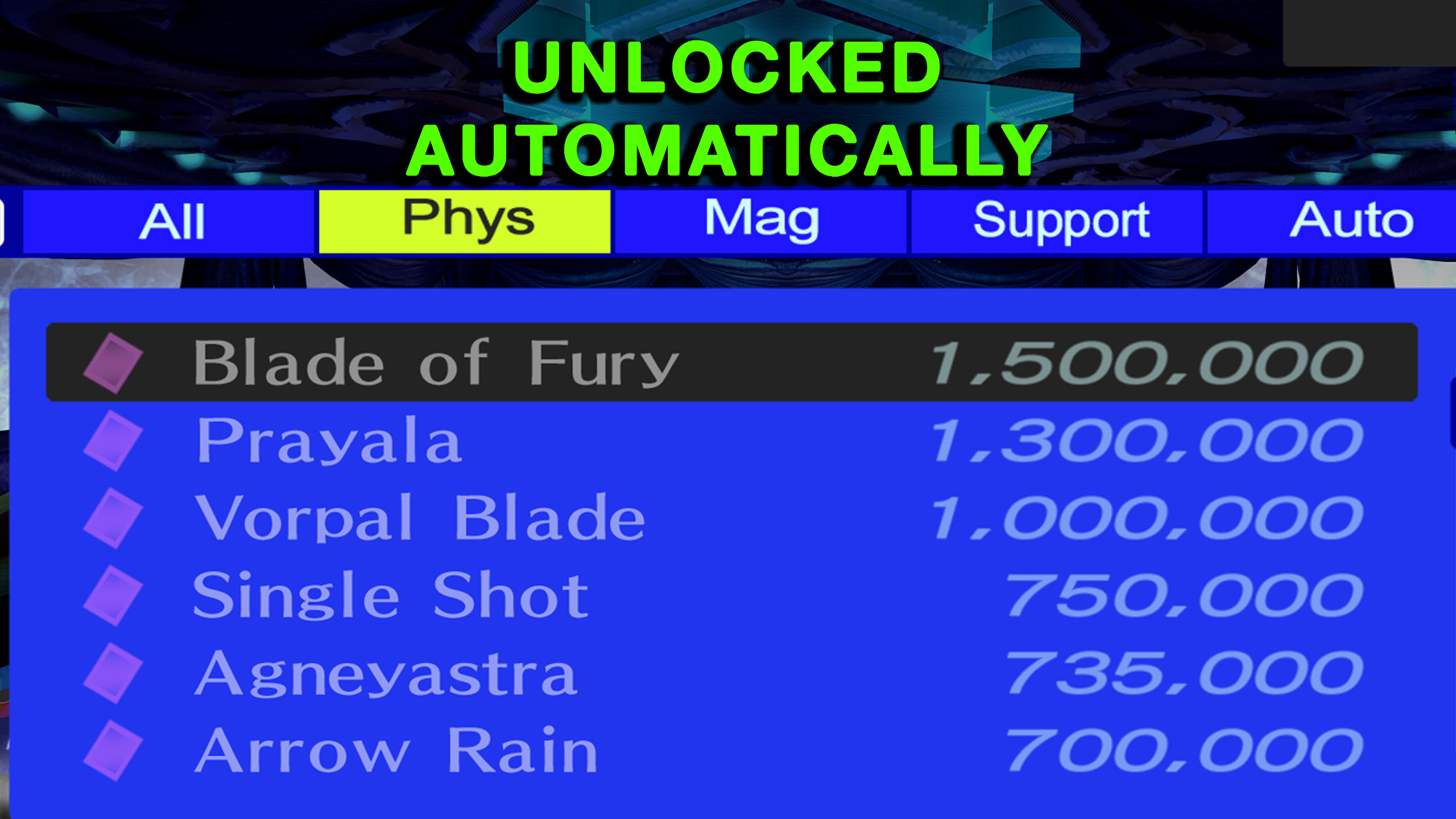 Unlocked Many Skill cards Automatically Mod for Persona 4 Golden PC (64 ...