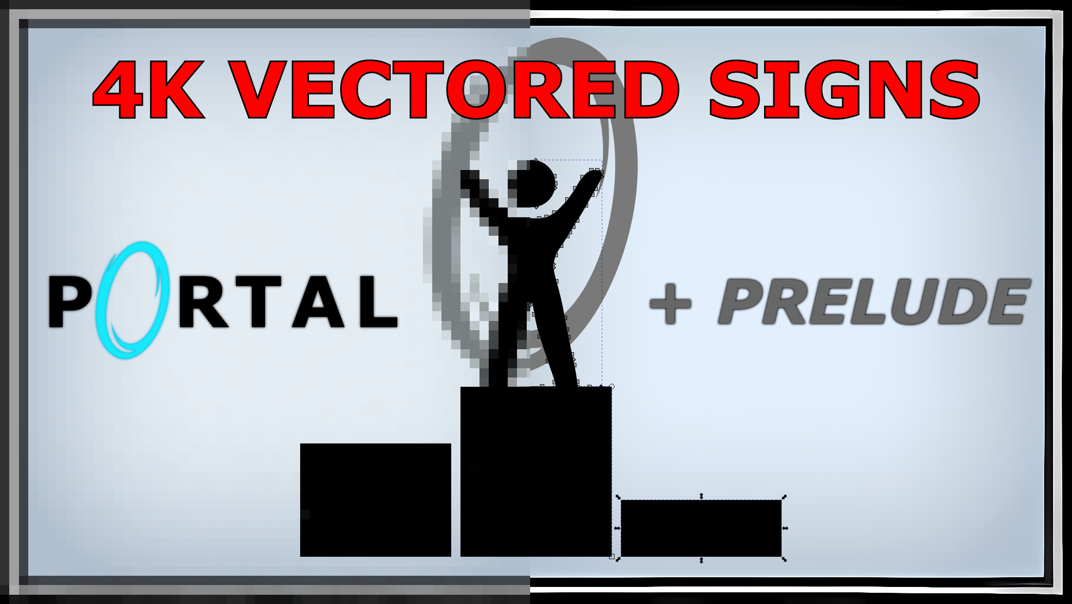 Portal (+Prelude) 4K Vectored Signs Mod for Portal | PRTL Mods