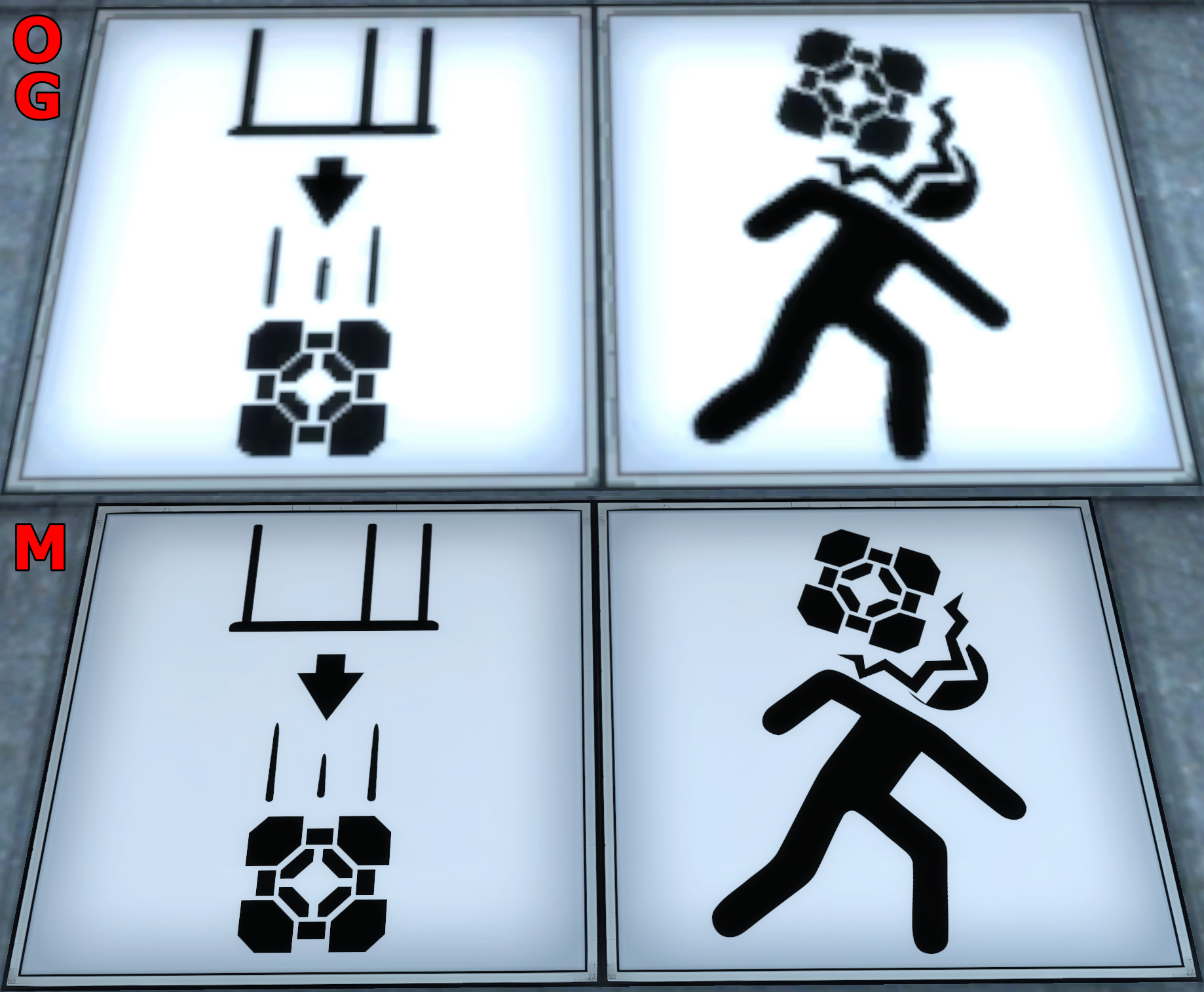 Portal (+Prelude) 4K Vectored Signs Mod for Portal | PRTL Mods