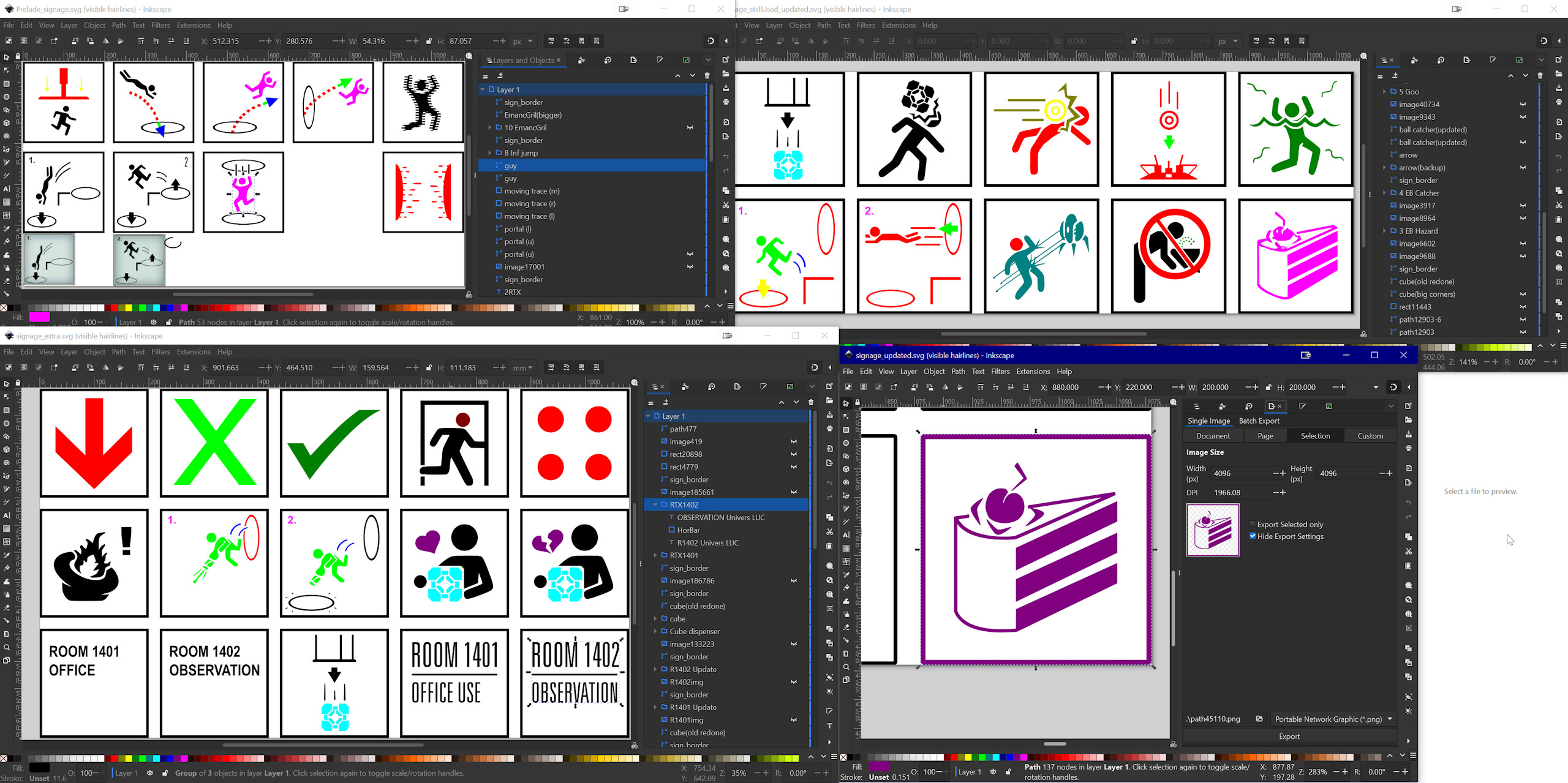 Portal (+Prelude) 4K Vectored Signs Mod for Portal | PRTL Mods