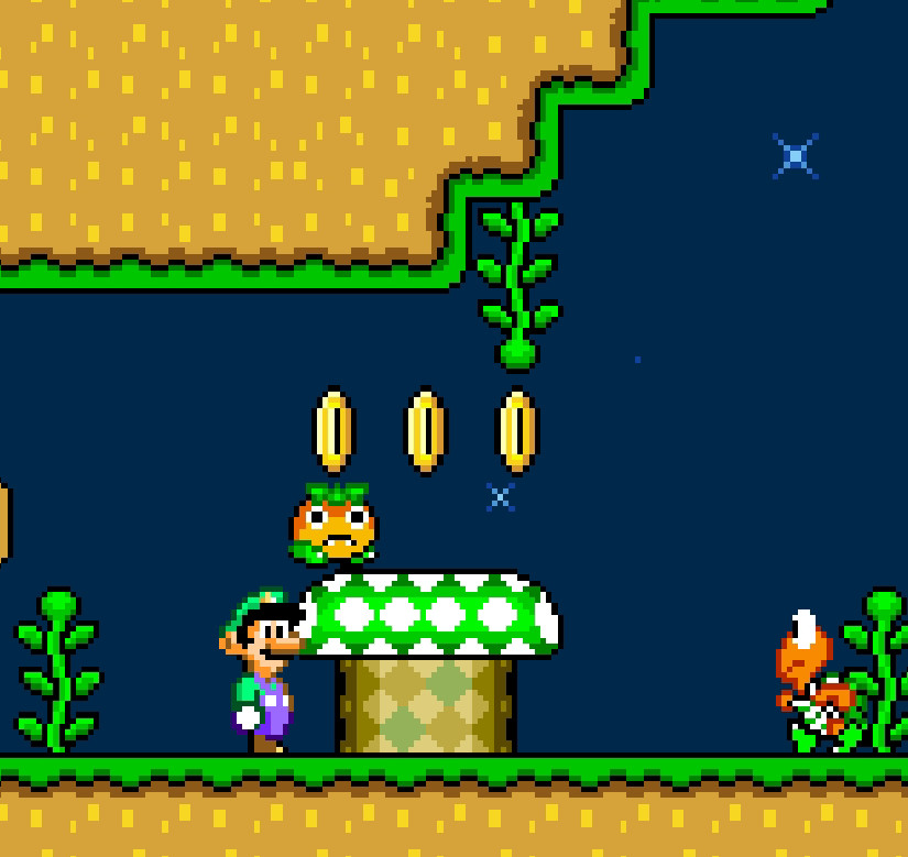 smw luigi from super mario all stars over smw smm2 Mod for Super Mario ...