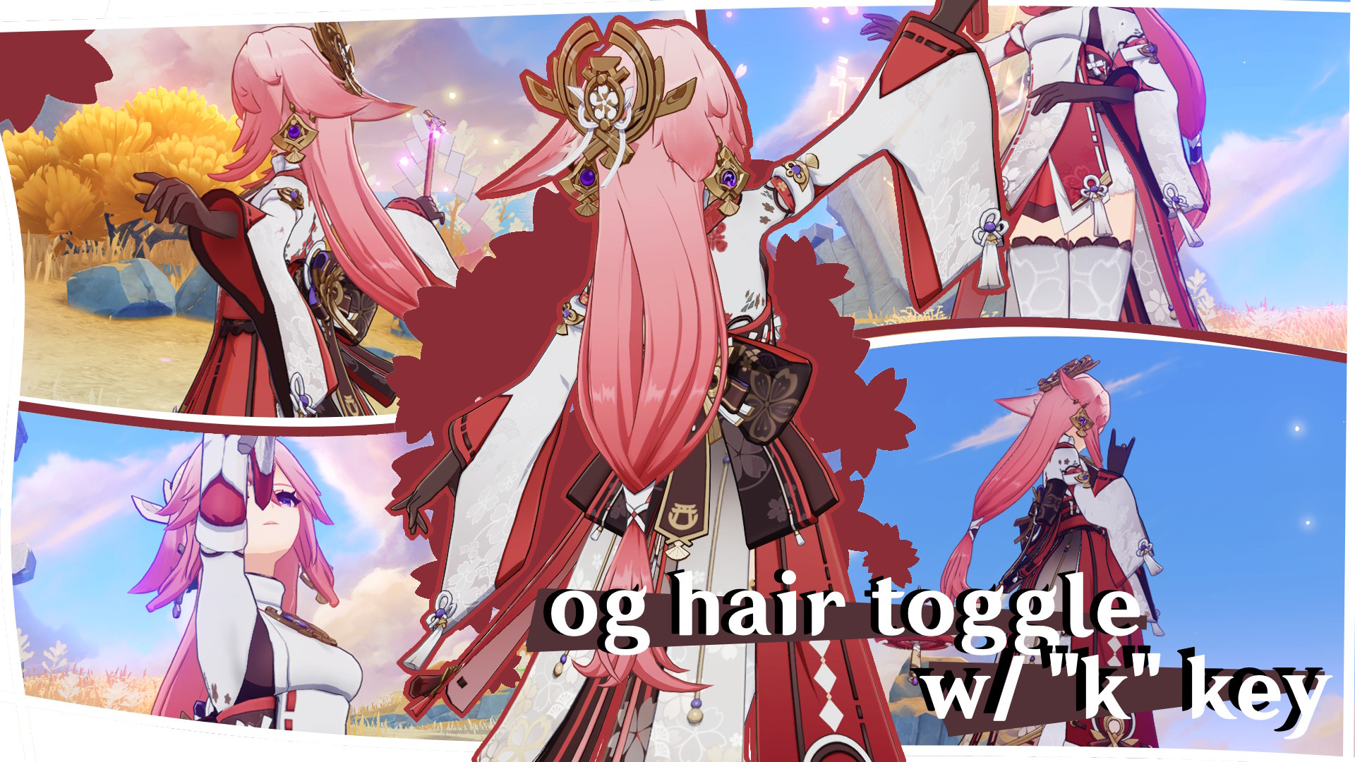 Yamabuki Opulence Yae Miko Mod for Genshin Impact | GI Mods