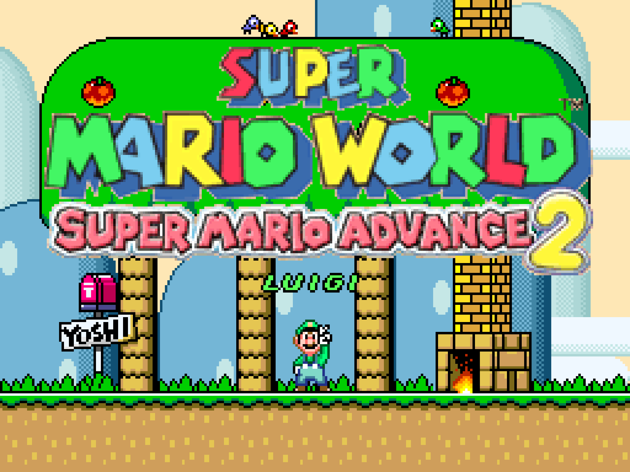 smw luigi from sma2 over smw smm2 luigi Mod for Super Mario Maker World ...