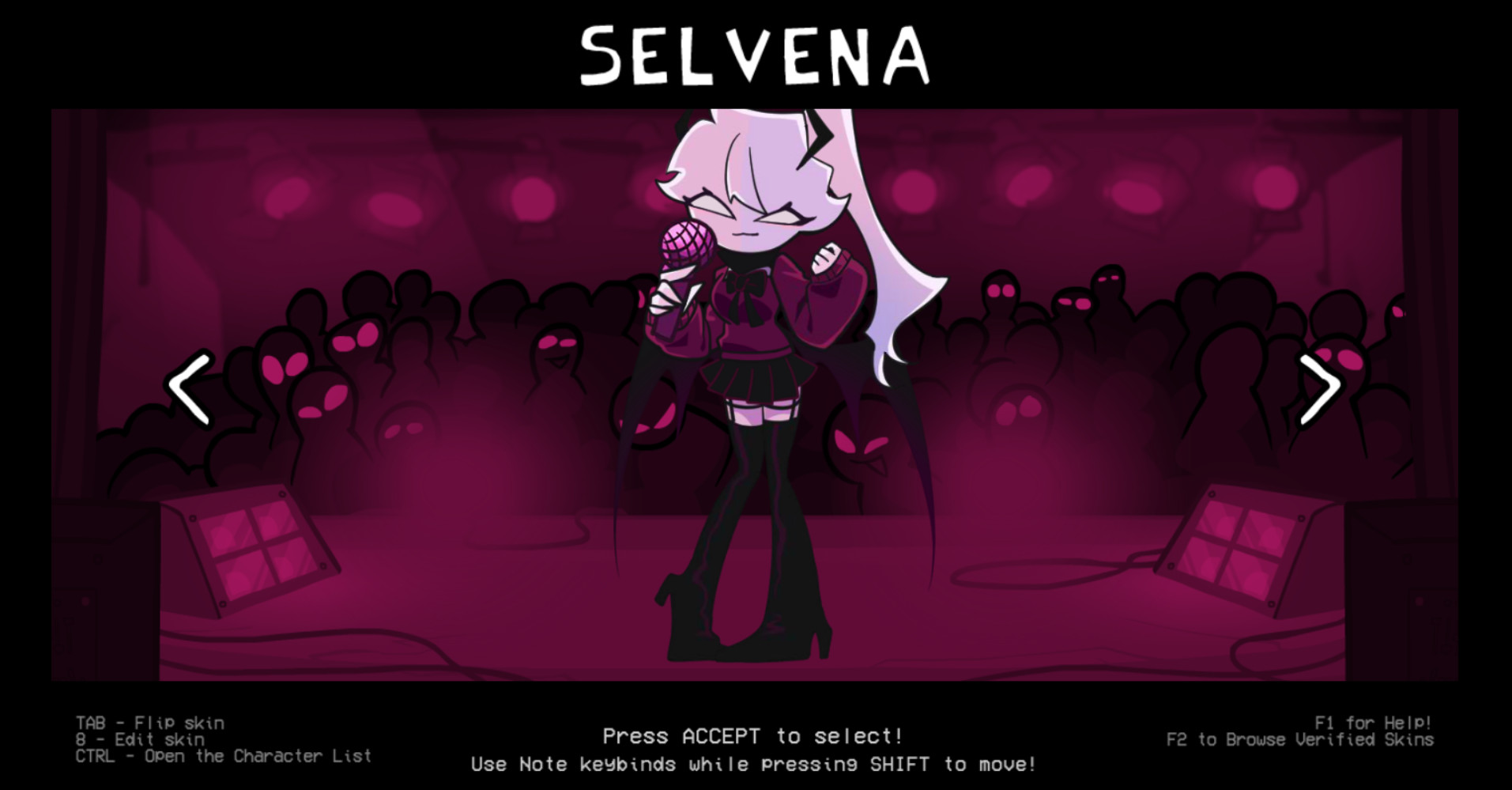 Selvena skin pack Mod for Friday Night Funkin' | FNF Mods