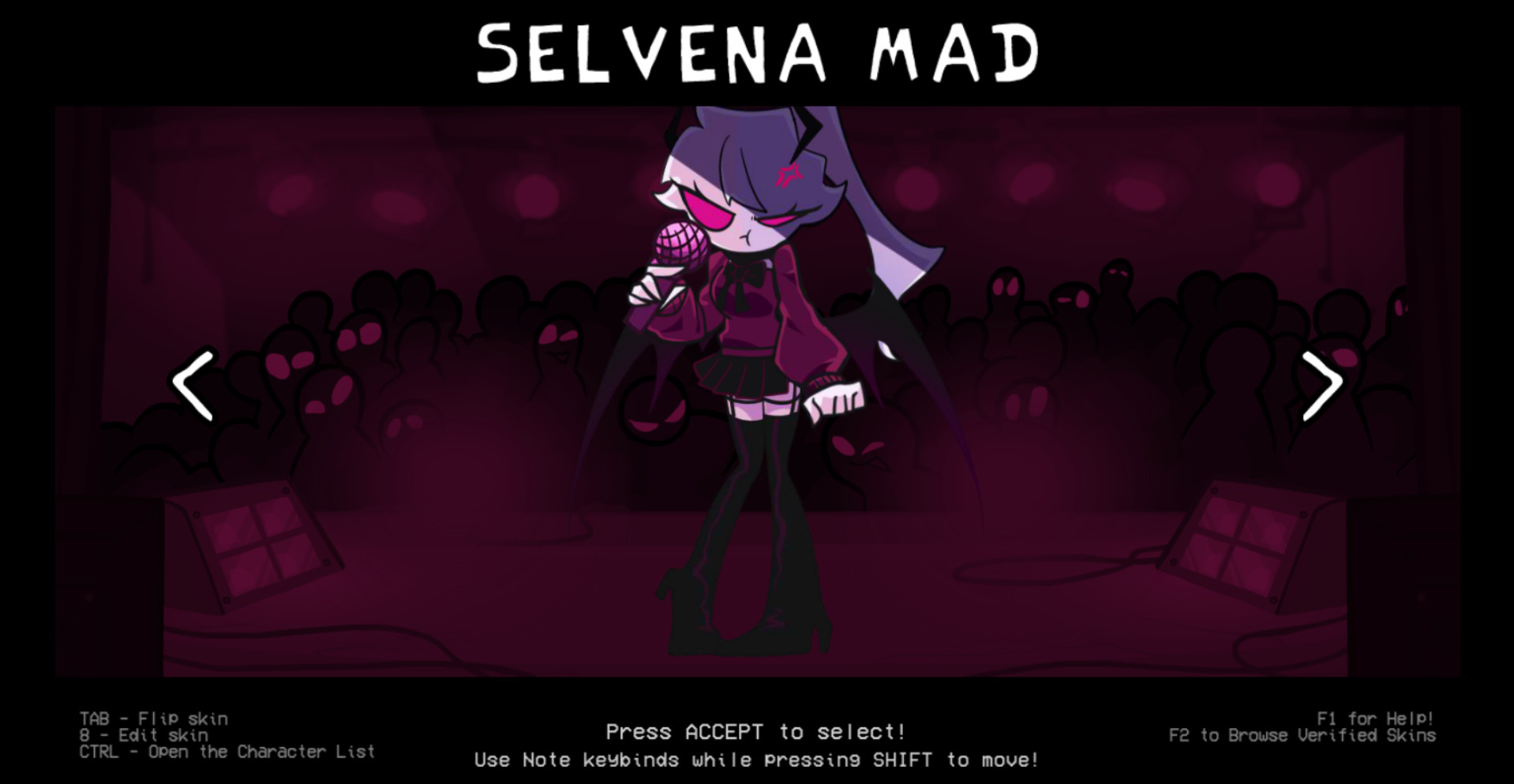 Selvena skin pack Mod for Friday Night Funkin' | FNF Mods
