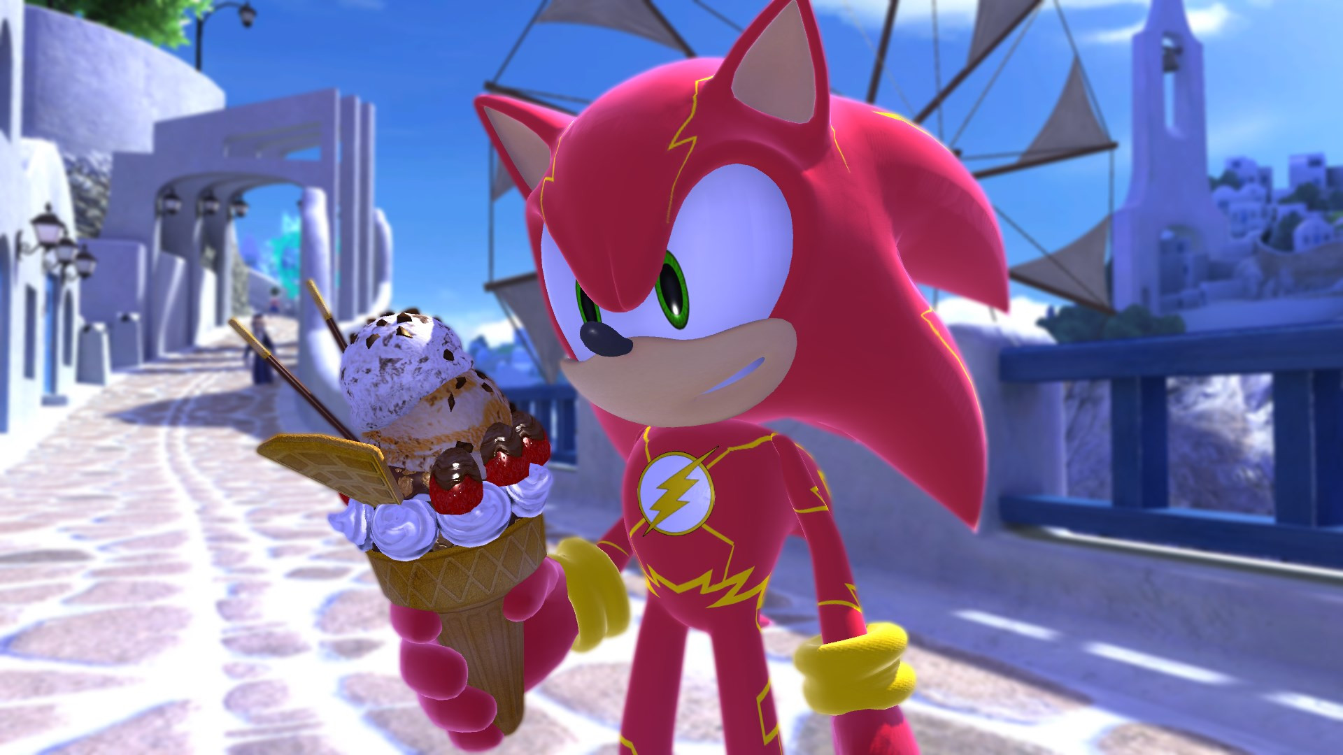 Flash Sonic | DC x Sonic Crossover Mod for Unleashed Recompiled | UR Mods