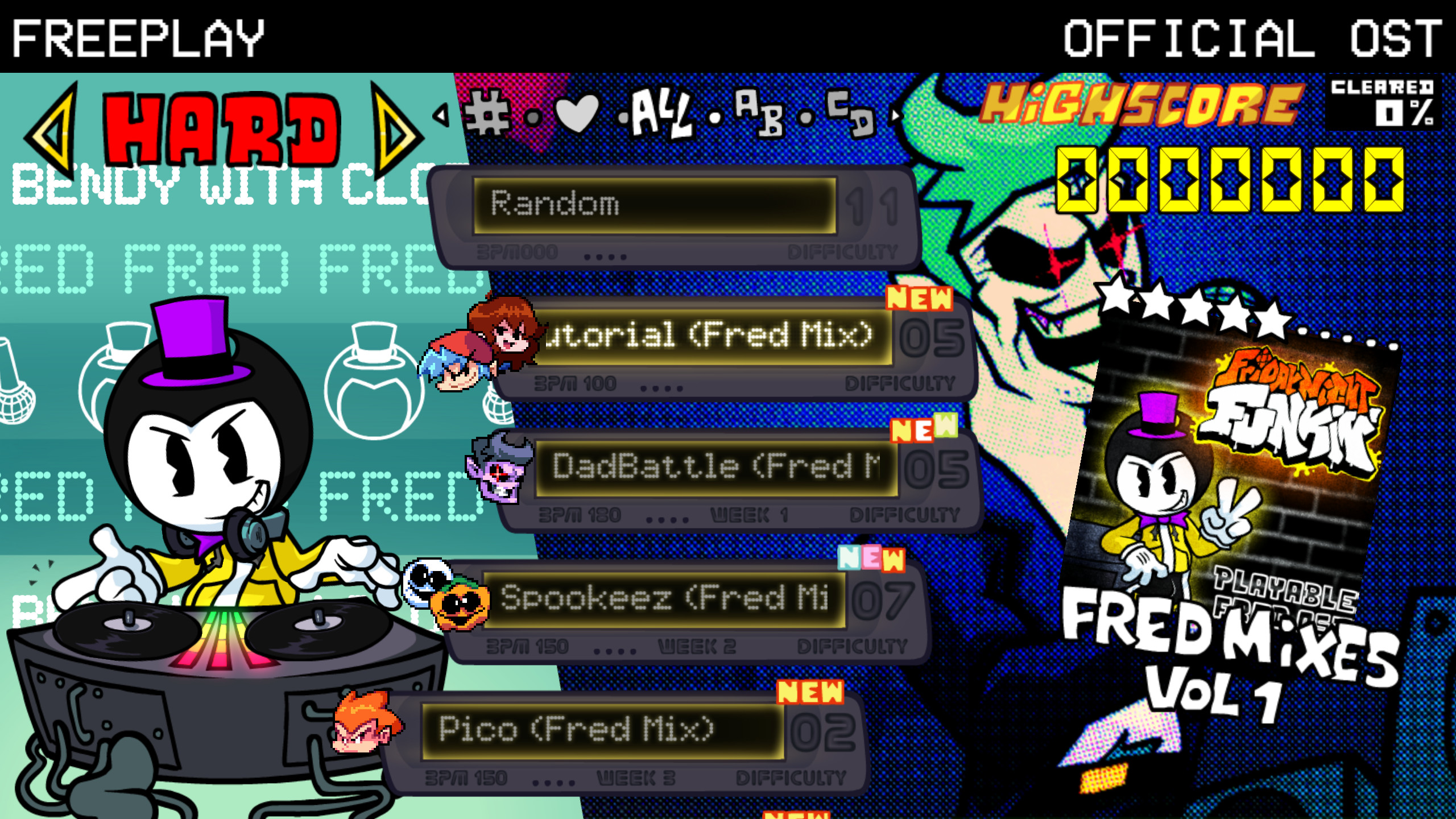 [1.1.4] FNF Project VOF: Fred Mixes Mod for Friday Night Funkin' | FNF Mods