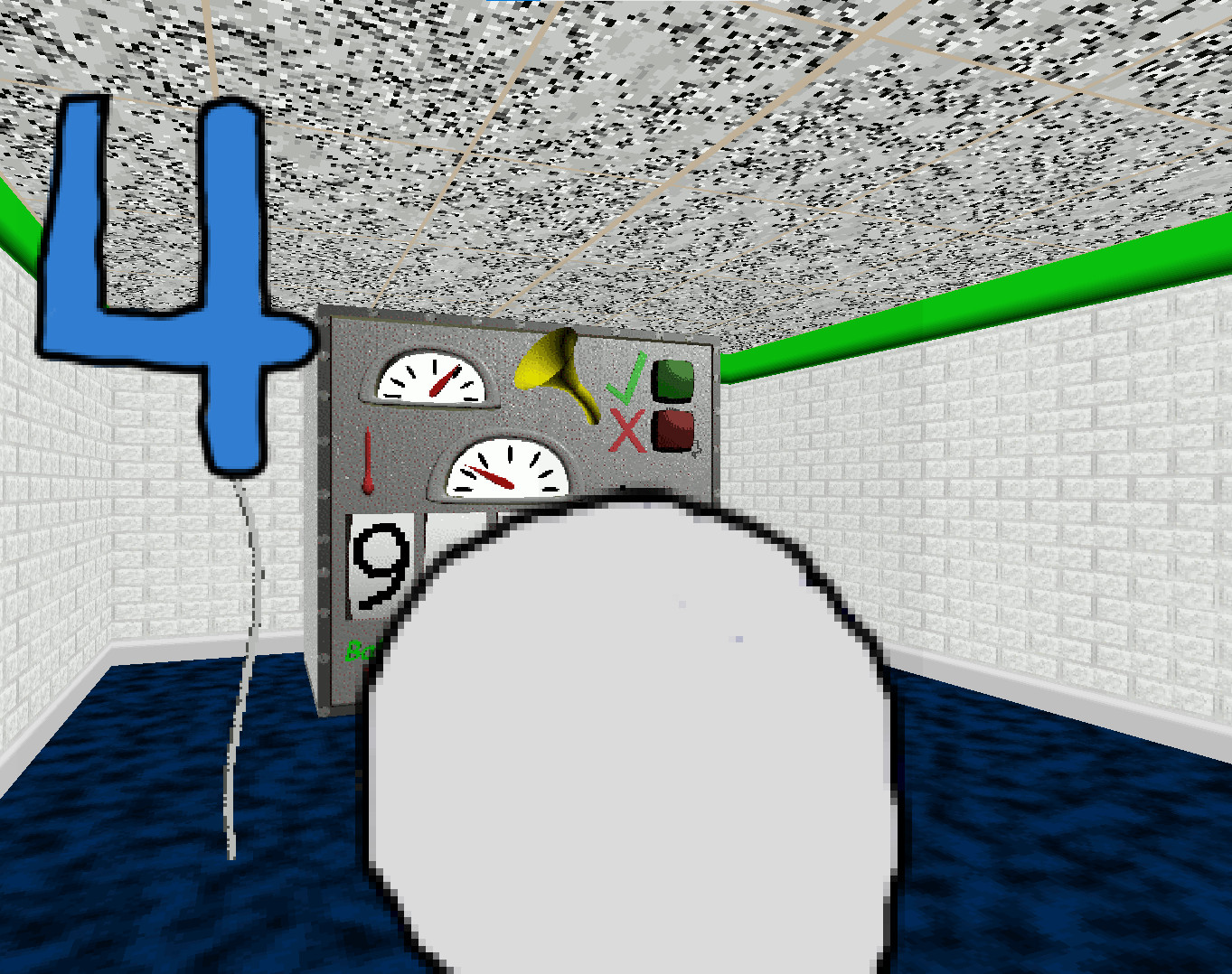 BFDI shaped number balloons Mod for Baldi's Basics | Baldi Mods