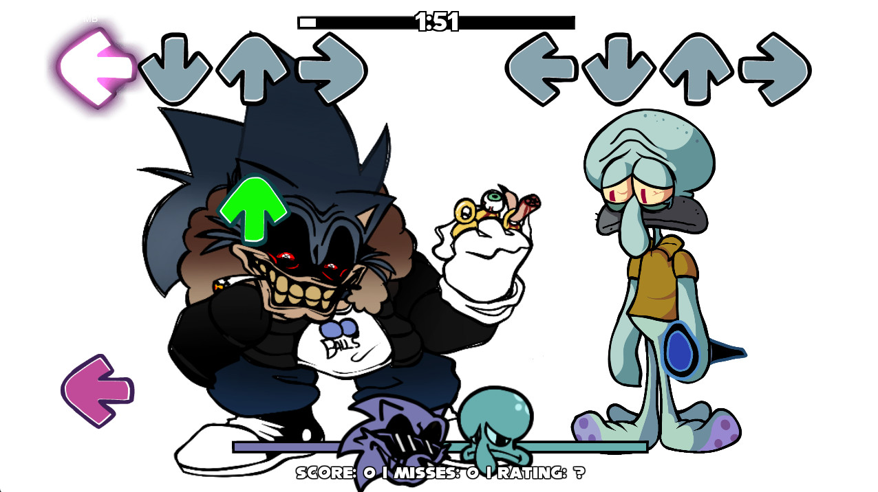 77 Squids (77 Rings Squidward Cover) Mod for Friday Night Funkin' | FNF ...