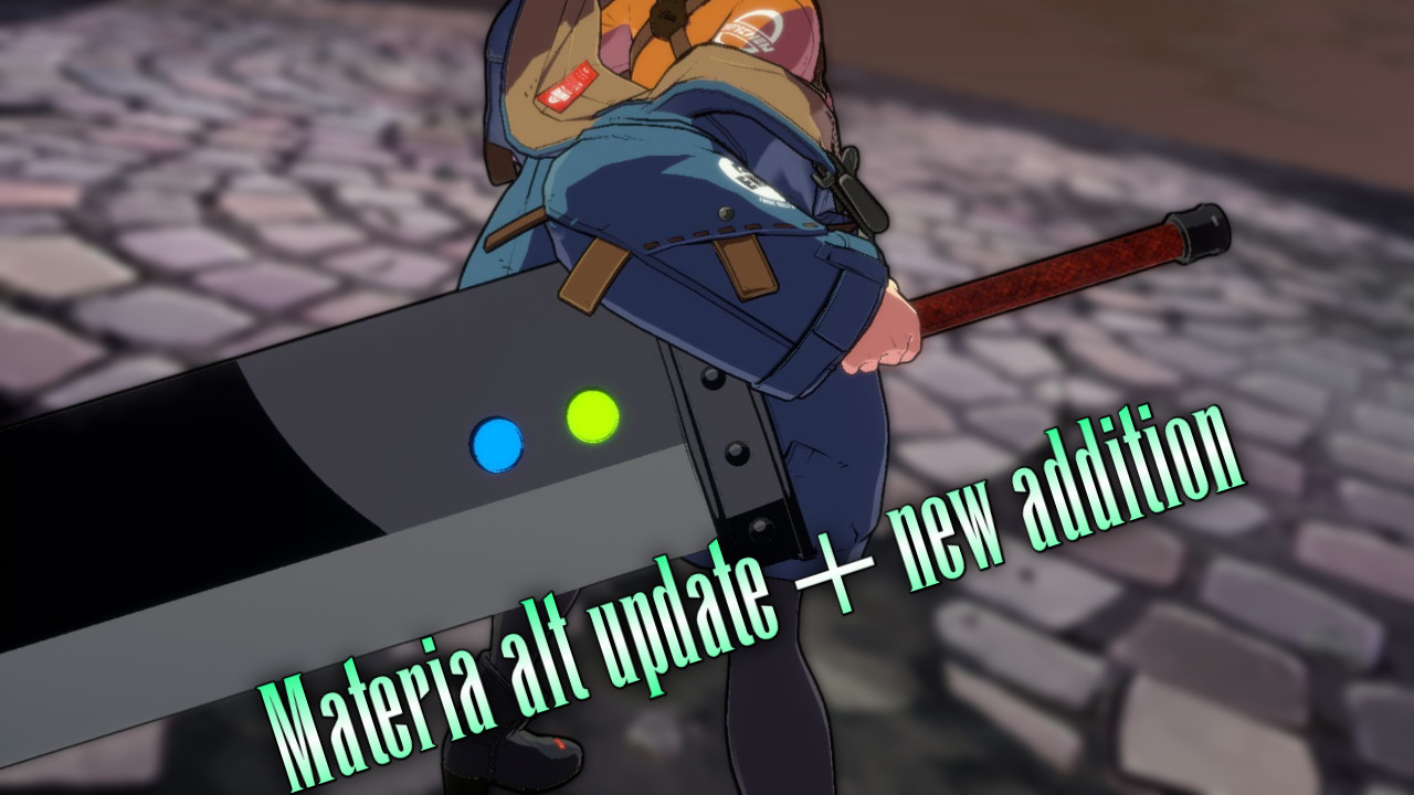 Buster Sword over Unika's Weapon Mod for GUILTY GEAR -STRIVE- | GGST Mods