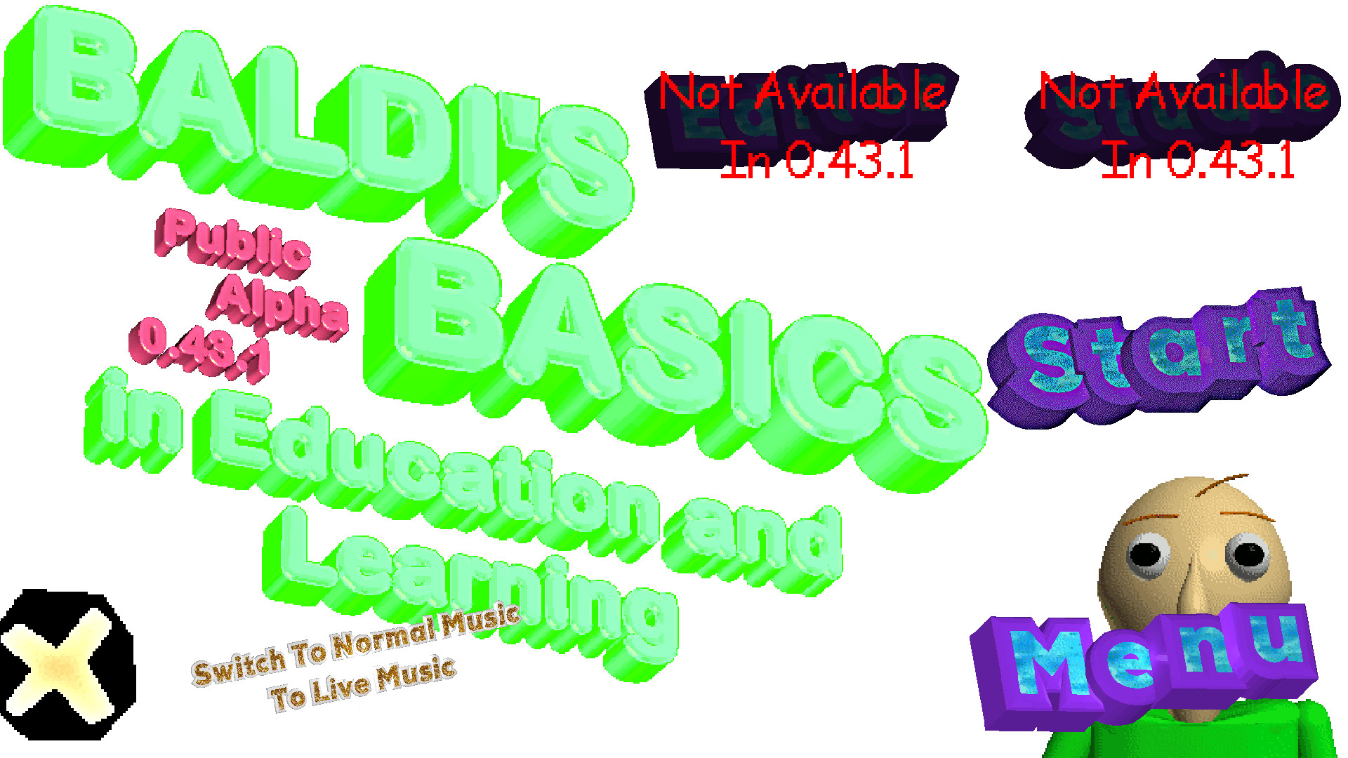 Baldi's Colorful Basics Alpha v0.43.1 Mod for Baldi's Basics | Baldi Mods