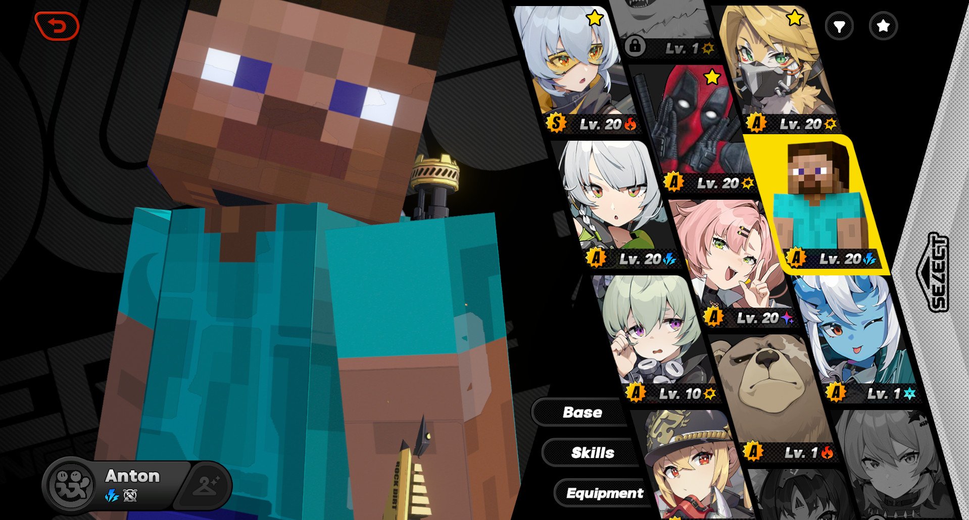 Steve UI Mod For Anton Mod for Zenless Zone Zero | ZZZ Mods