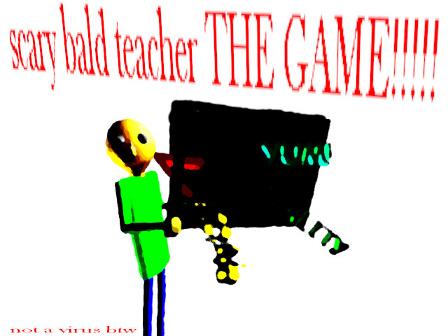 scary bald teacher the game!! (joke mod) Mod for Baldi's Basics | Baldi ...
