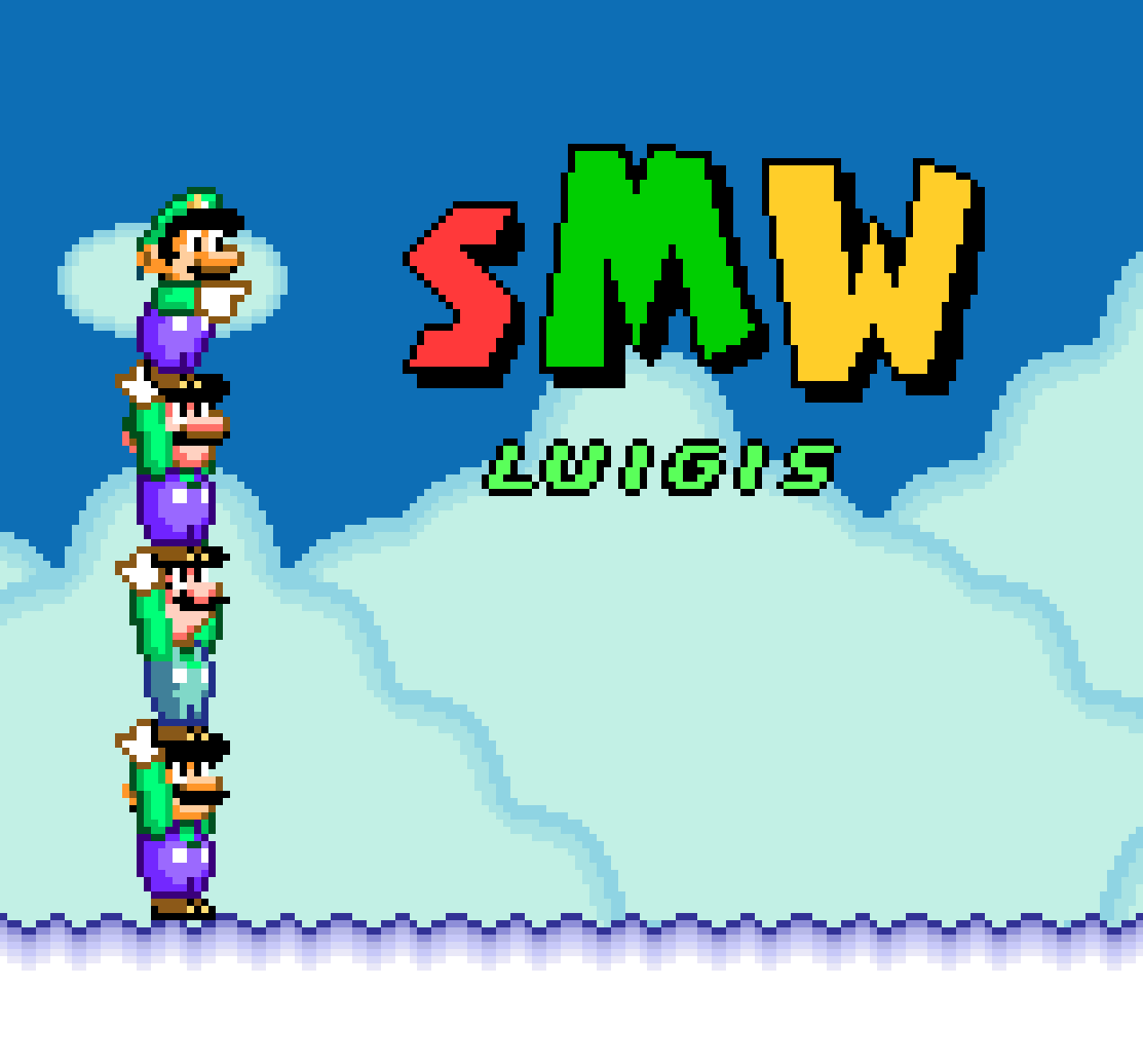all smw luigis Mod for Super Mario Maker World Engine | SMMWE Mods