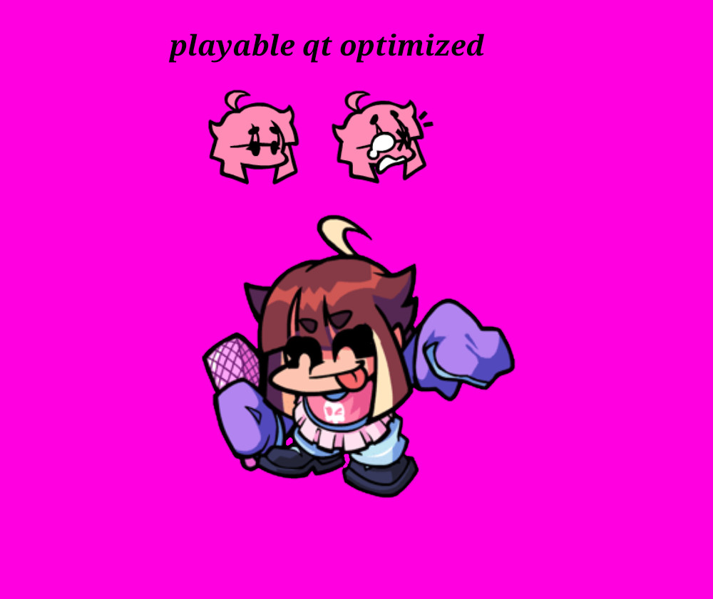 playable qt optimized Mod for Friday Night Funkin' | FNF Mods