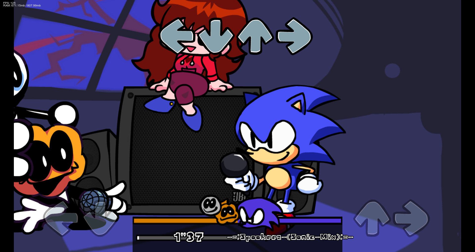 Spookeez (Sonic Mix) Fan-Chart Mod for Friday Night Funkin' | FNF Mods