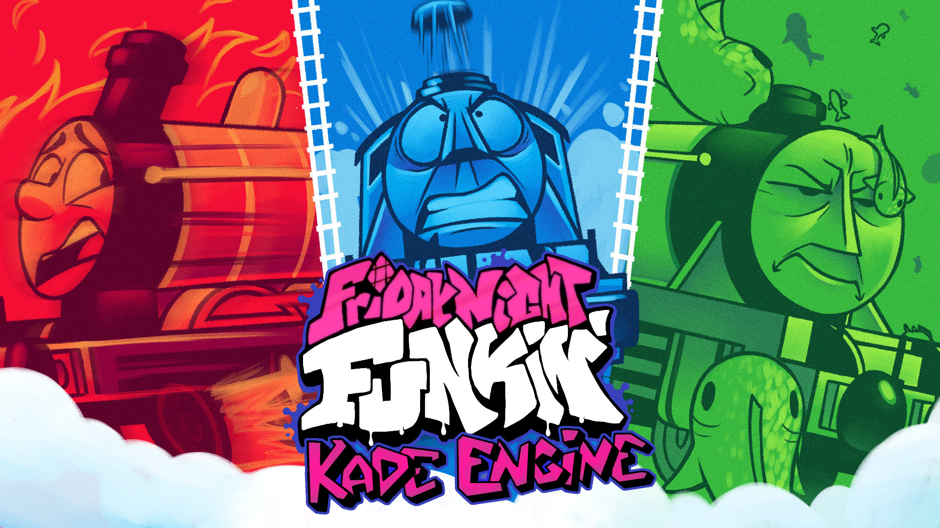 Big Engine Brawl In Kade Engine Mod for Friday Night Funkin' | FNF Mods