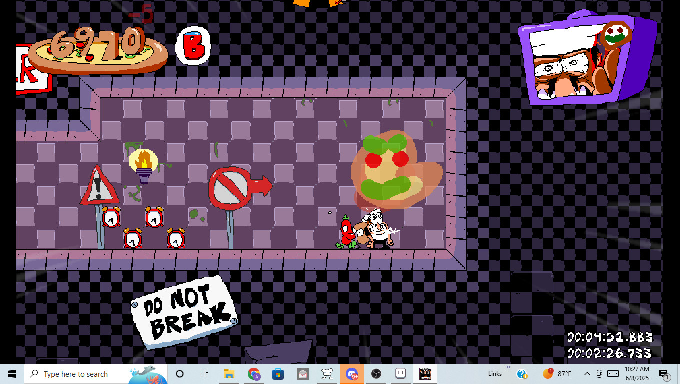 Lap Hell Pizza Pursuit: Low Budget Edition Mod for Pizza Tower | PT Mods