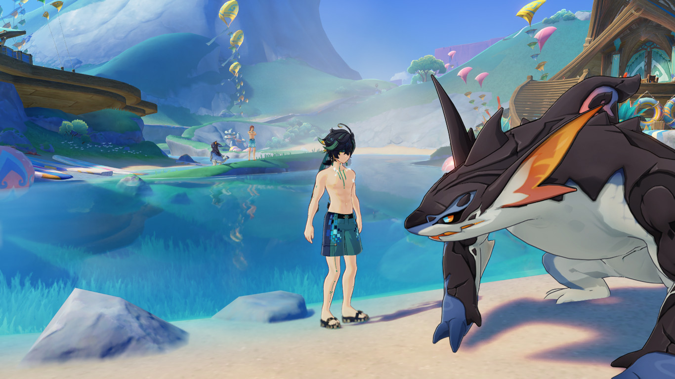 Beach Kinich Mod for Genshin Impact | GI Mods