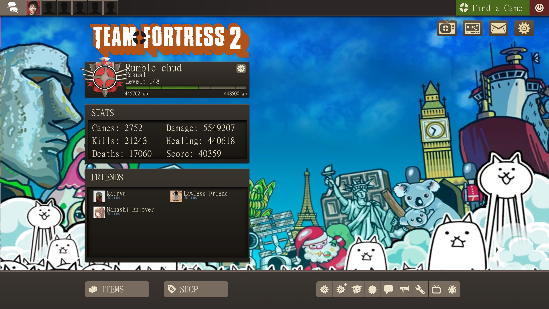 The Battle Cats Backgrounds Mod for Team Fortress 2 | TF2 Mods