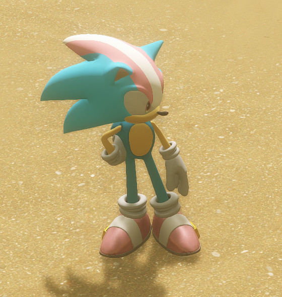 Trans Pride Sonic Mod for Sonic Frontiers | Frontiers Mods