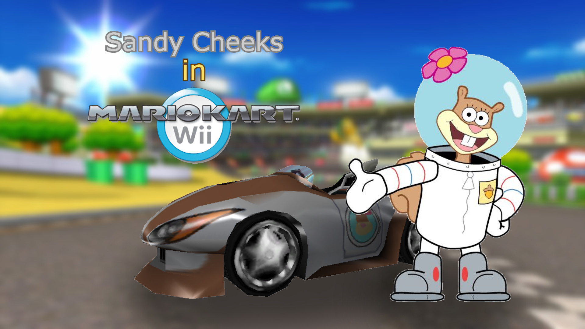 Sandy Cheeks Mod for Mario Kart Wii | MKWii Mods