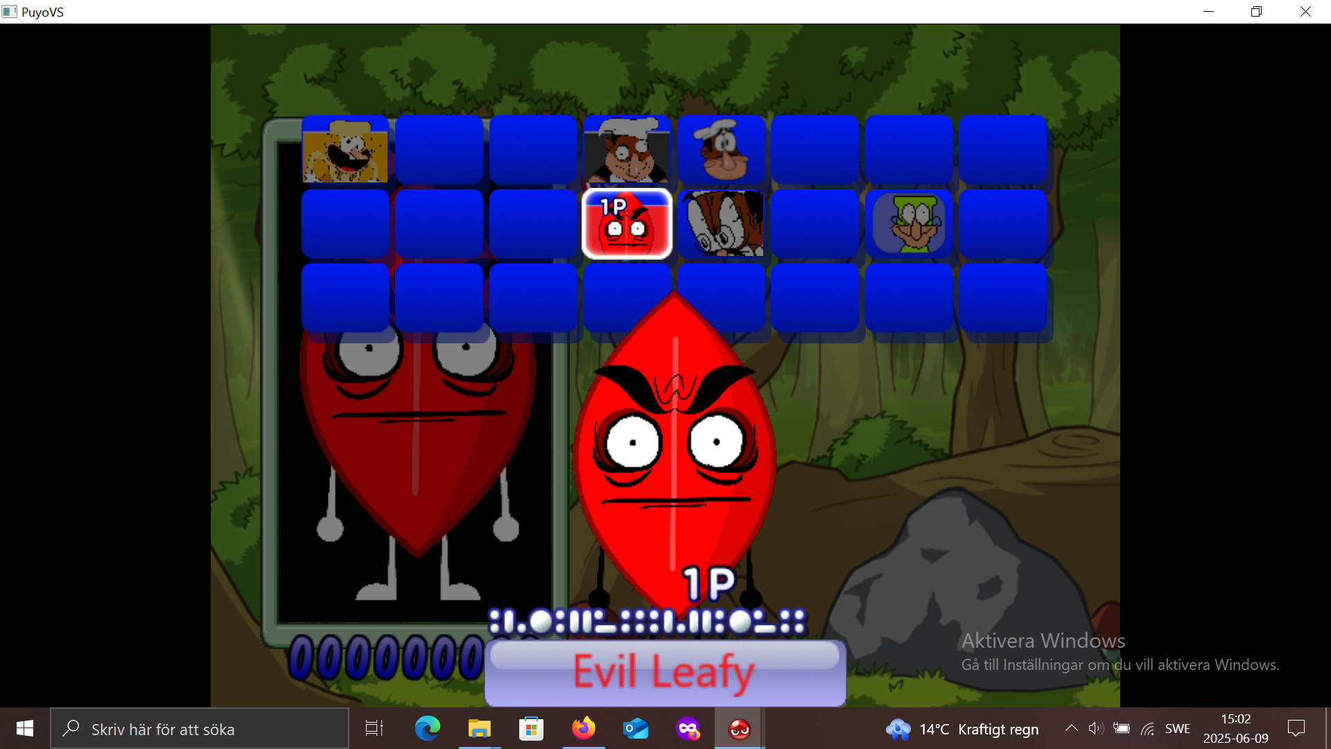Evil Leafy (BFDI) Mod for Puyo Puyo VS 2 | PPVS2 Mods