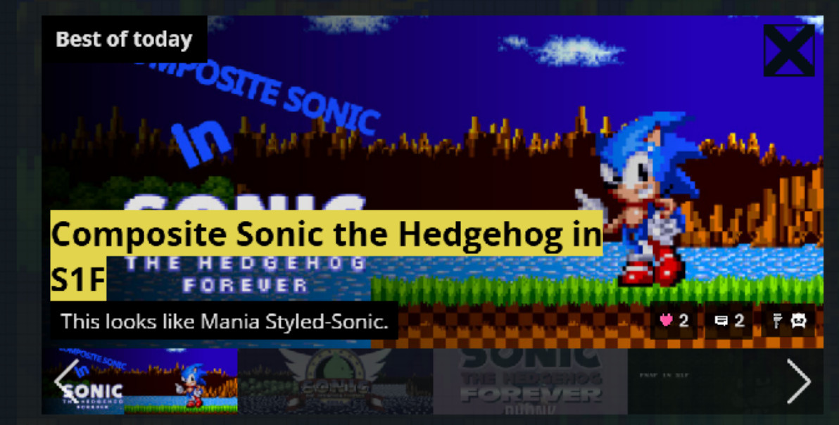 Composite Sonic the Hedgehog in S1F Mod for Sonic the Hedgehog Forever ...