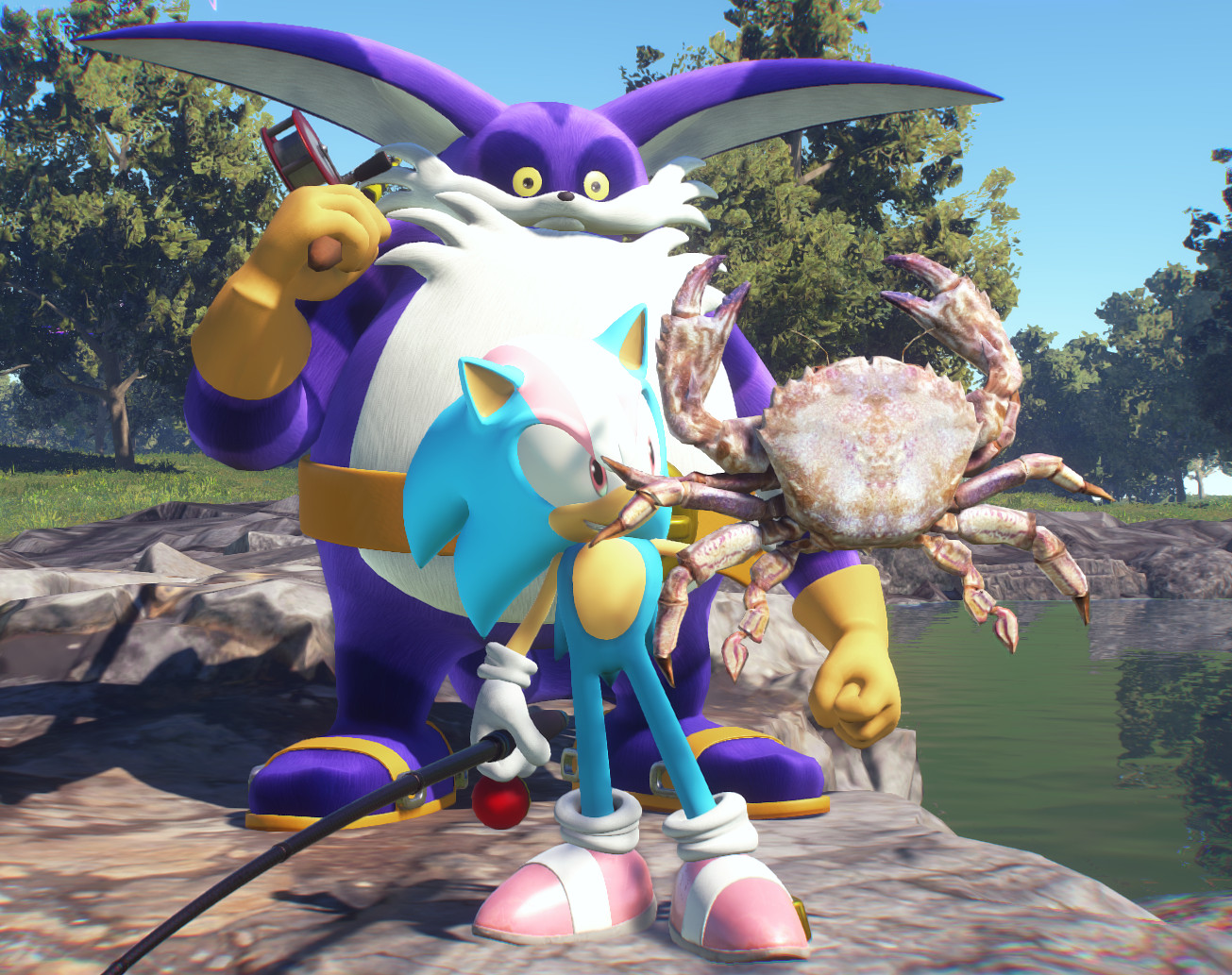 Trans Pride Sonic Mod for Sonic Frontiers | Frontiers Mods