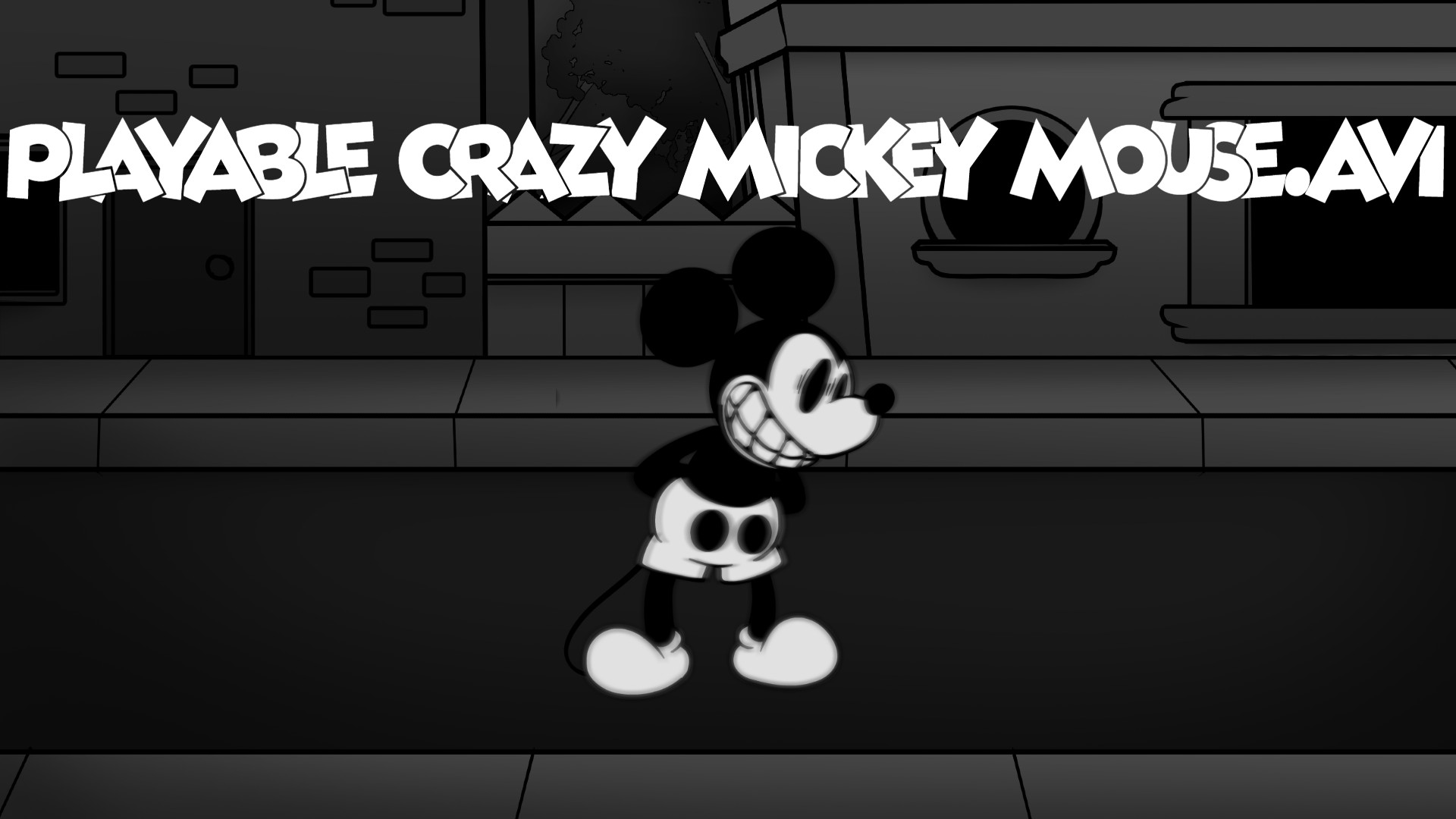 Playable Crazy Mickey Mouse.AVI Mod for Friday Night Funkin' | FNF Mods