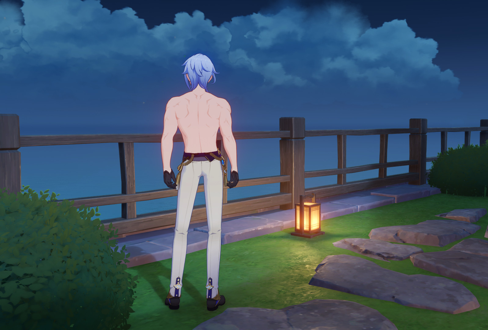 Shirtless Ayato Armor Toggle (updated) Mod for Genshin Impact | GI Mods