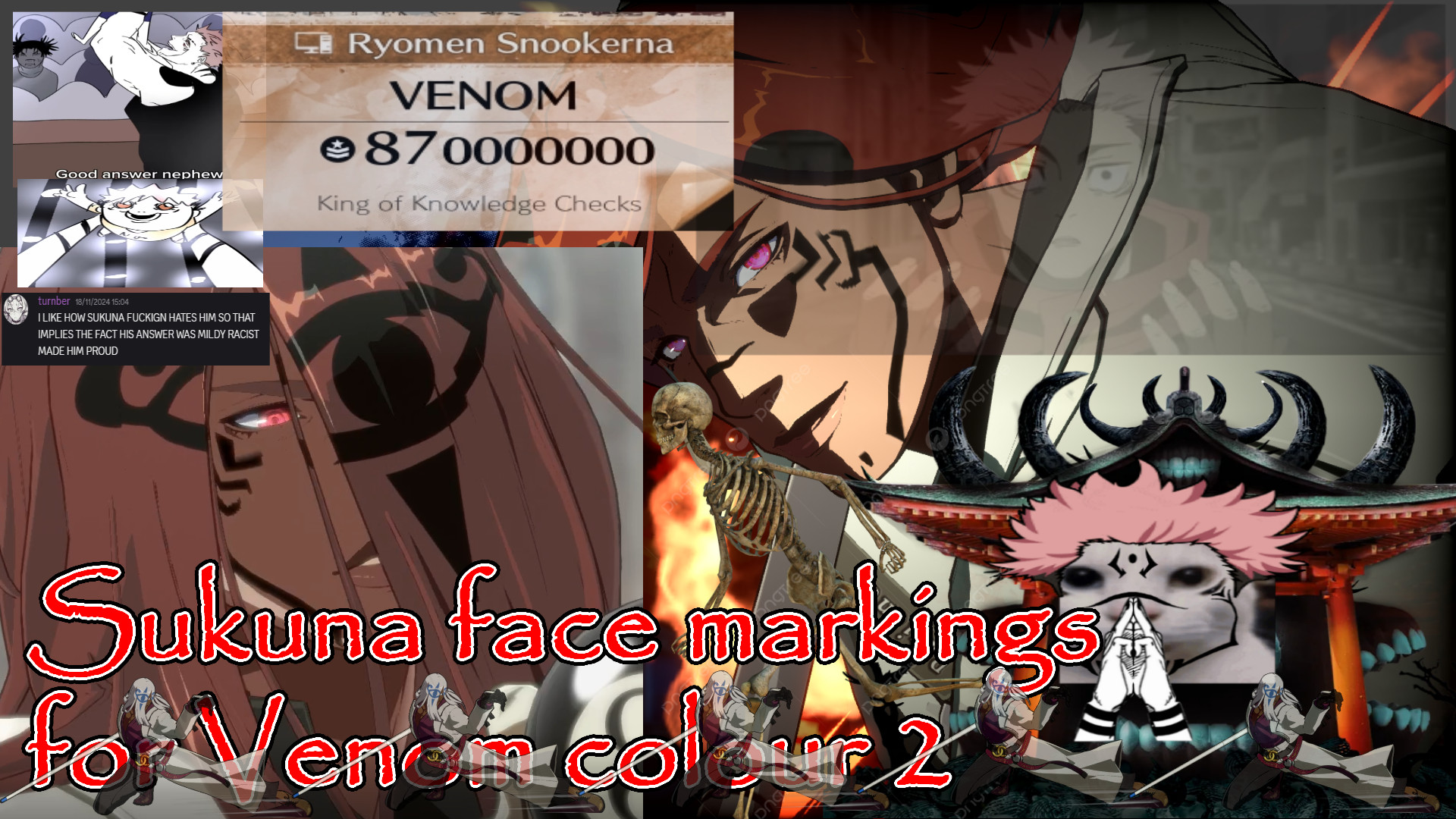 Sukuna markings for Venom colour 2 Mod for GUILTY GEAR -STRIVE- | GGST Mods