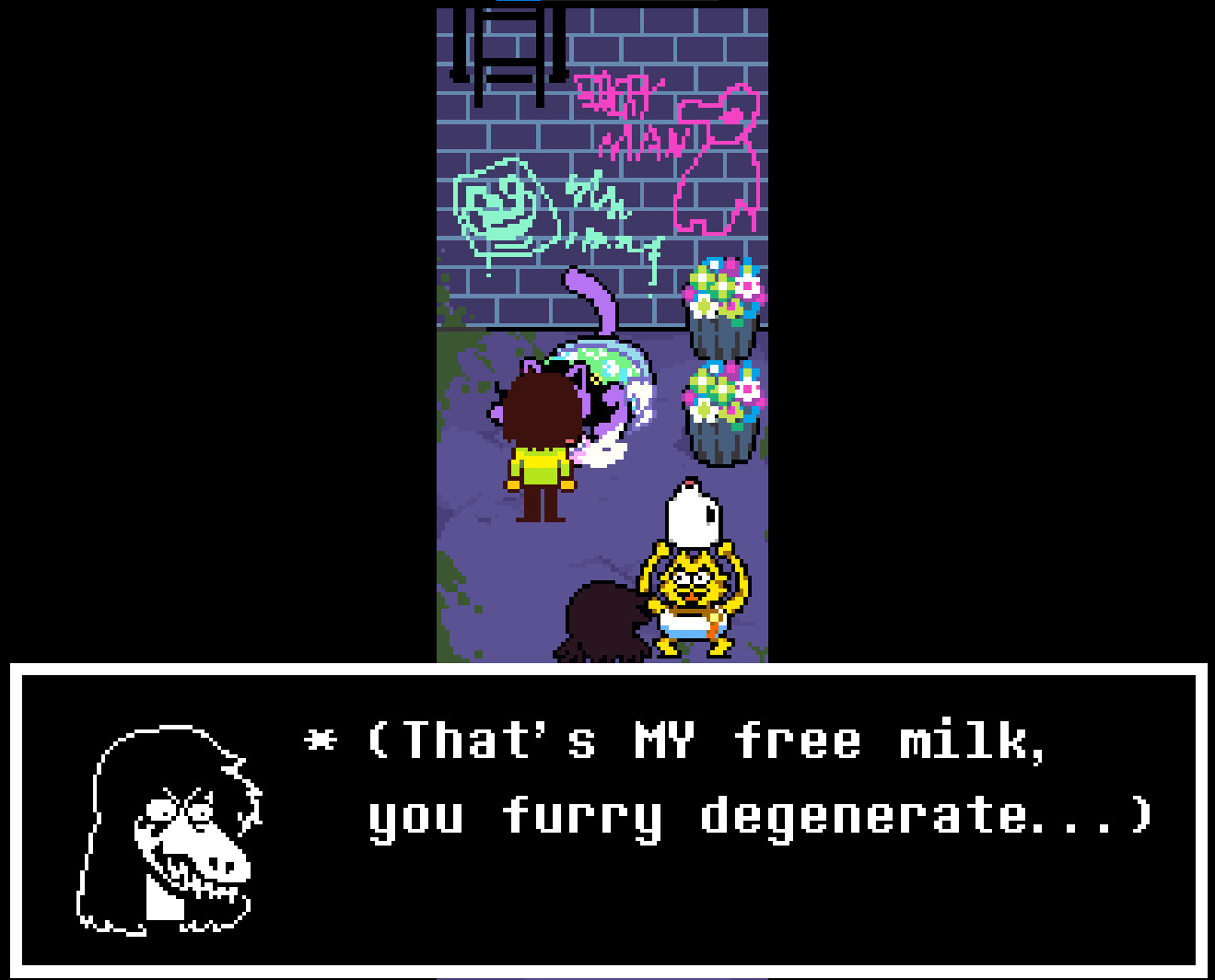 Susie "Furry Degenerate" Line Restoration Mod for Deltarune | DR Mods