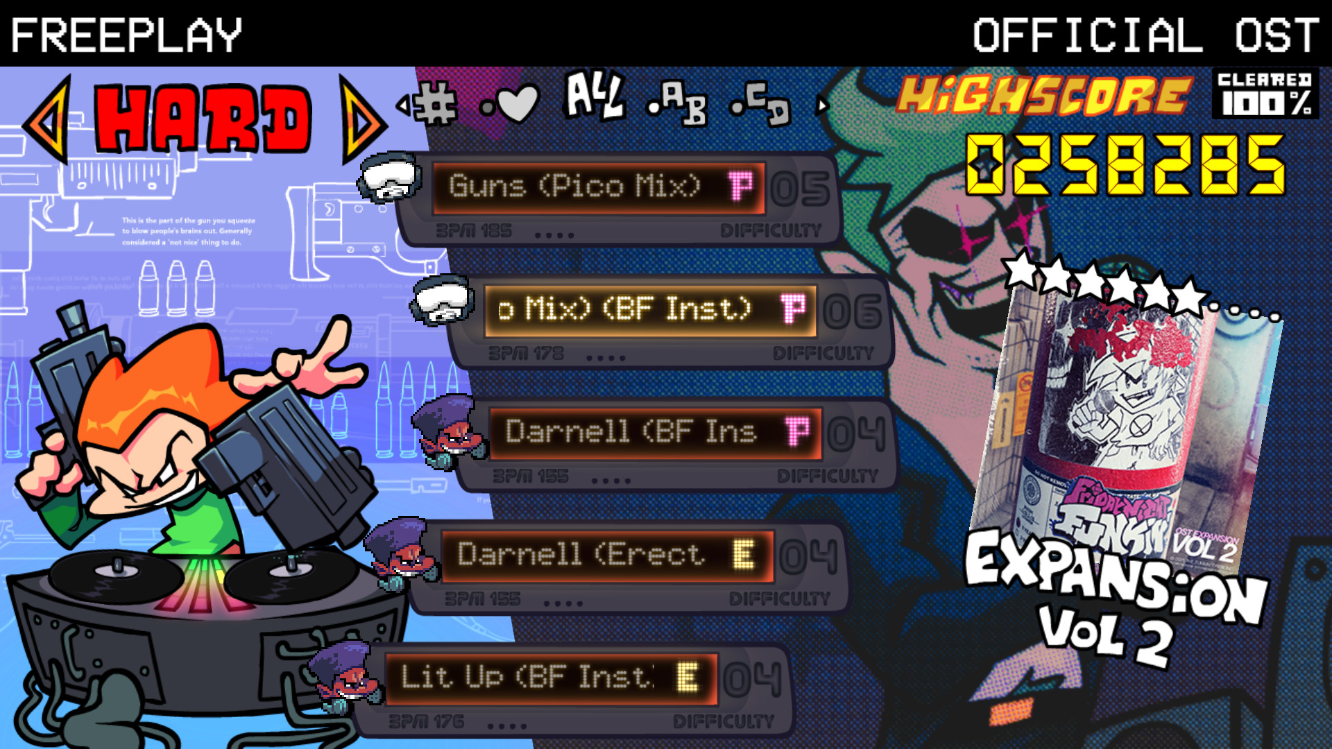 FNF Unused Instrumental Pack Mod for Friday Night Funkin' | FNF Mods