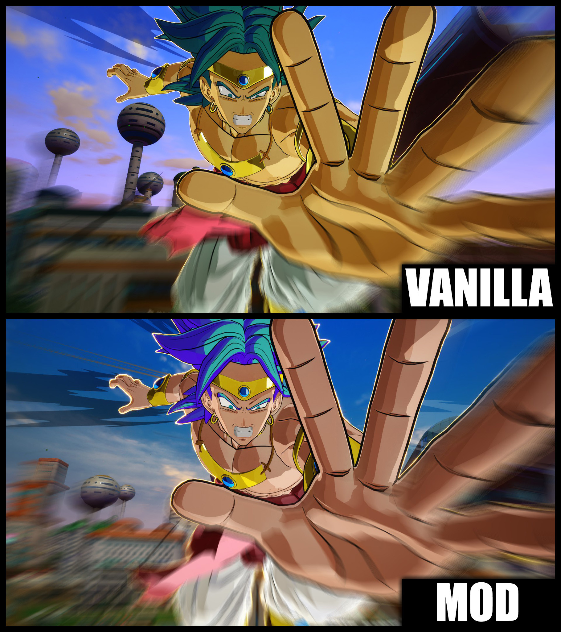 Broly (Z) - Color Corrected [Replacer] Mod for Dragon Ball: Sparking ...