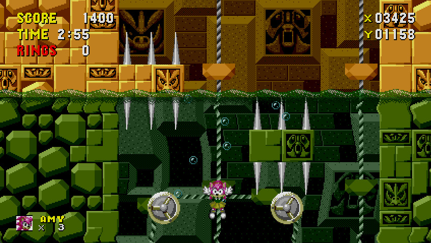 STT 16-Bit Amy Sprites Mod for Sonic the Hedgehog (2013) | S1 2013 Mods