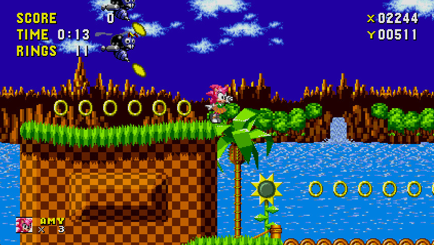 STT 16-Bit Amy Sprites Mod for Sonic the Hedgehog (2013) | S1 2013 Mods