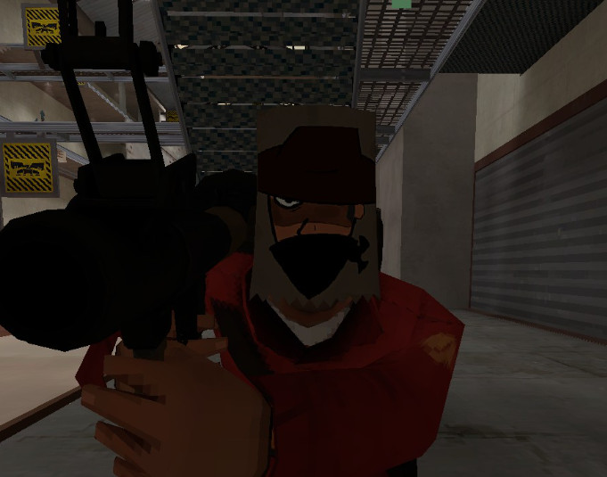 Cowboy Re-texture for Saxton Hale Mask Mod for Team Fortress 2 | TF2 Mods