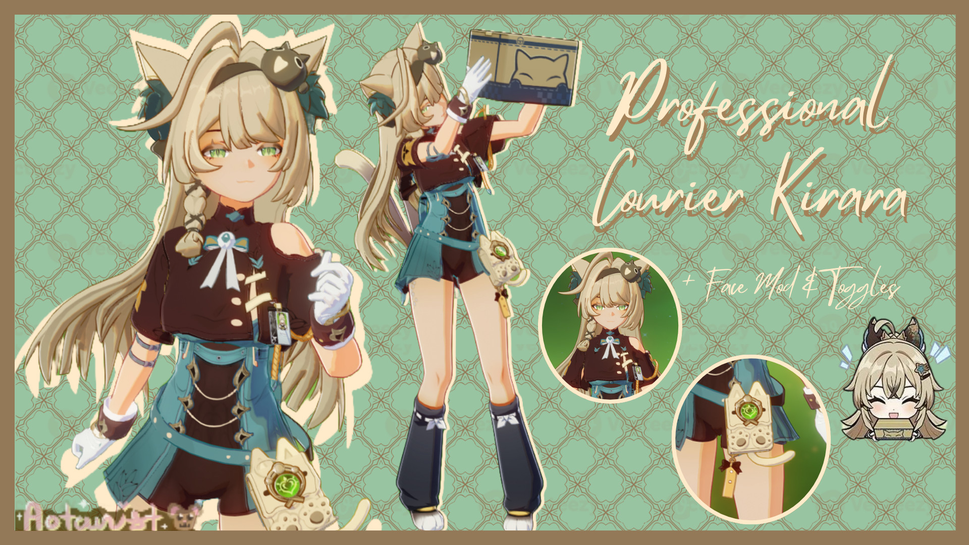 Professional Courier Kirara! Mod for Genshin Impact | GI Mods