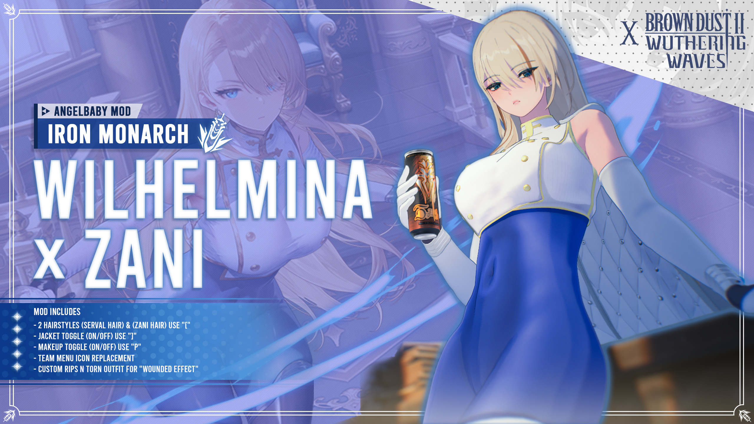 Wilhelmina | Zani Mod for Wuthering Waves | WuWa Mods